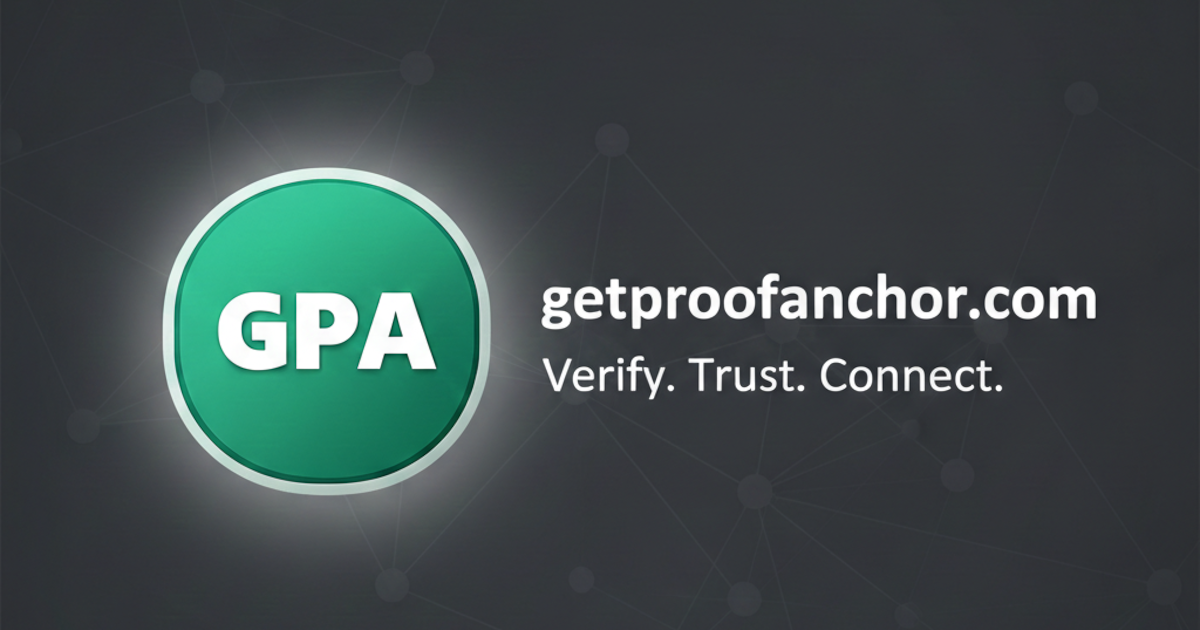 GetProofAnchor — Capture Web Pages as Tamper-Evident Evidence (Proof ID ...